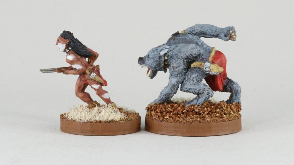 Native American Werewolf (Before & After) - BADGER GAMES