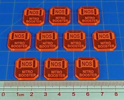 Gaslands Nitro Booster Ammo Tokens (10) - BADGER GAMES