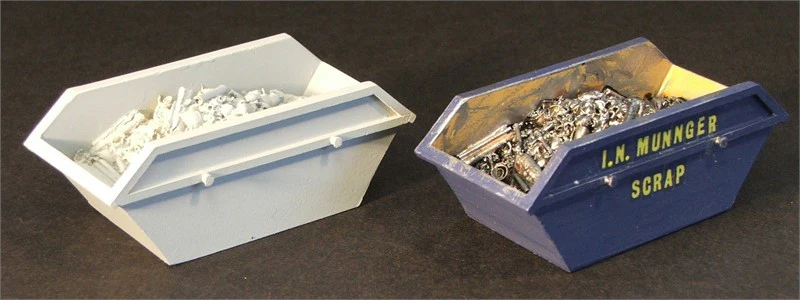 Large Skip Filled with Scrap Metal - BADGER GAMES