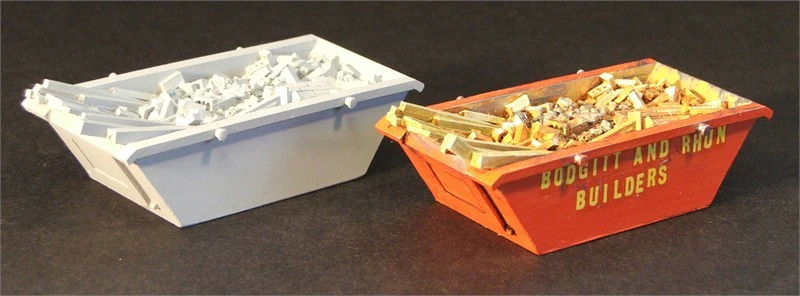 Builders Skip Filled with Brick Rubble - BADGER GAMES