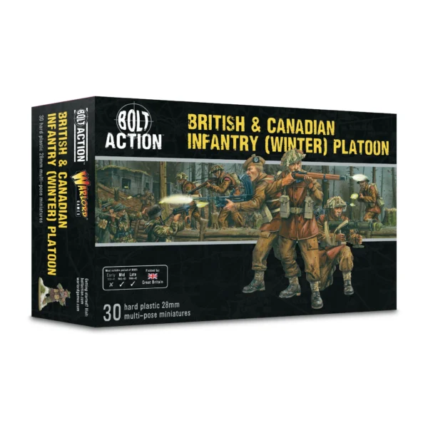 British & Canadian Infantry (Winter) Platoon - BADGER GAMES