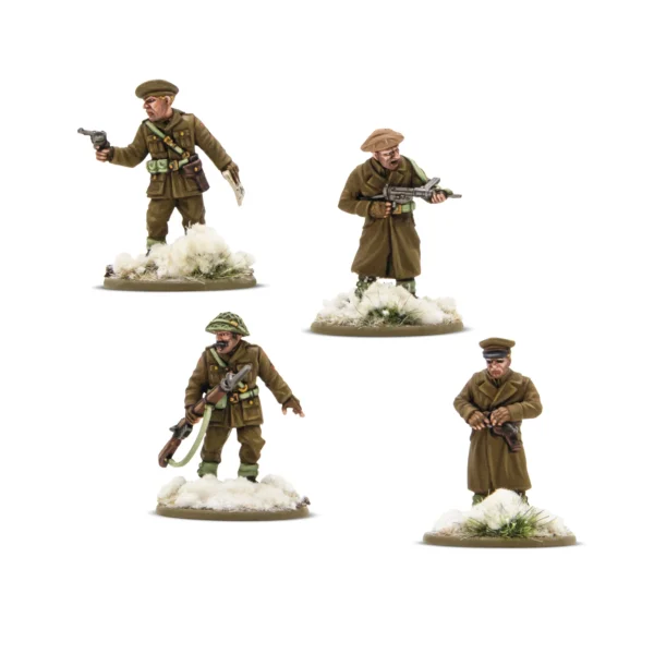 British & Canadian Infantry (Winter) Platoon Commanders - BADGER GAMES
